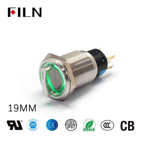 Great Way Push Button Switch Metal Rotary Switch Way Pin Push Button Switch Latching