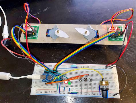 Synchronized 2 Axis Motion With Variable Speed Arduino Leds 28byj