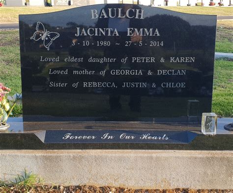 Jacinta Emma Baulch 1980 2014 Find A Grave Memorial