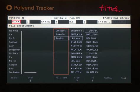 expand the fill screen twice · issue 1202 · polyend trackerbetatesting