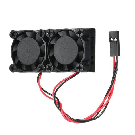 universal raspberry pi cooling dual fan dc 5v and ram copper heatsink