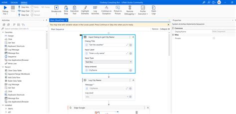 Unable To Test Activities On Uipath Studio Activities Uipath