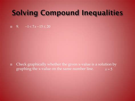 PPT Section 6 3 Solving Compound Inequalities PowerPoint Presentation ID 3051047