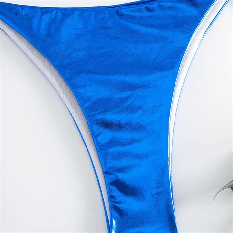 Voguable Sexy Brozing Gold Bikinis Sets Women Push Up Micro Bikini Swi