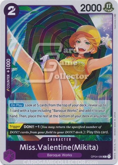 Miss Valentine Mikita One Piece Tcg 2022