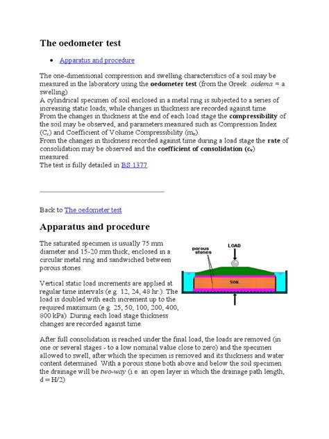 The Oedometer Test 2 Pdf