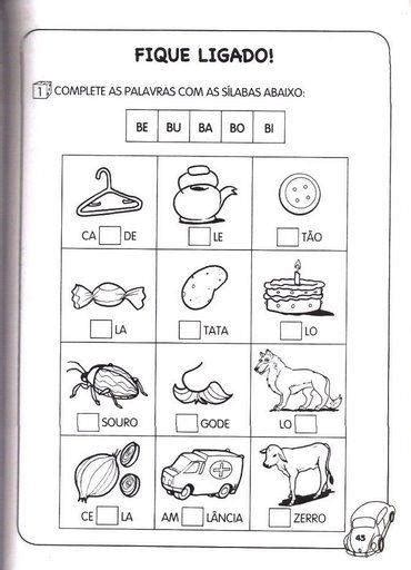 Apoio Pedag Gico Atividades Para Ano Letra B