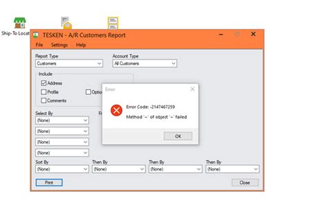 Sage 300 2023 Unable To Print Reporting And Analytics Sage 300 Community Hub