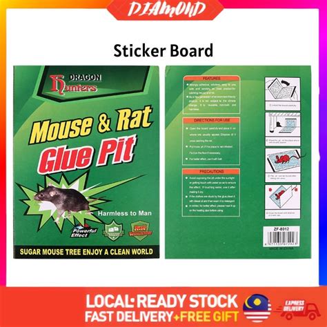 Diamond Super Glue Rat Trap Mouse Sticker Board Mouse Perangkap Tikus Pest Control Gam Tikus