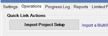 Creating Multiple Default Configuration Settings MultiWalk