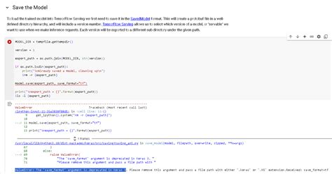 Problems With Code Errors In Colab C4 W1 Lab 1 Tfserving Hello World Ipynb Advanced Deployment