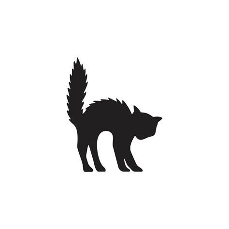 Halloween Scared Black Cat Silhouette Goodall Vinyl