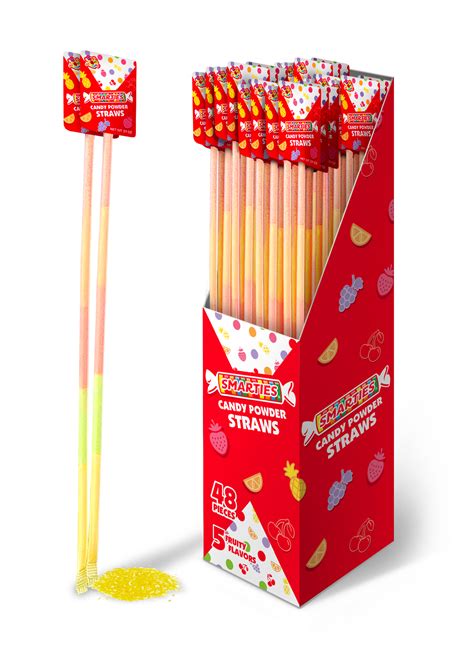 Smarties Candy Powder Straws 37oz Straw Grandpa Joes Candy Shop