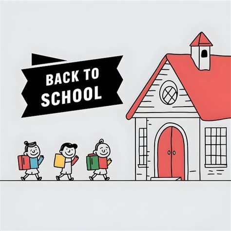 Back To School Wallpaper Illustration Energetic And Precise Vector