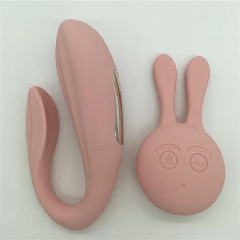 Female Silicone Wireless Remote Control Vibrating Cute Double Vibration