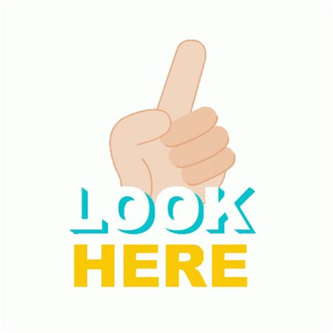 Look Here Sign