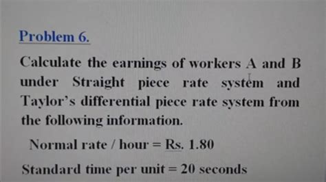 Differential Piece Wage System Class 12 At James Mcclintock Blog