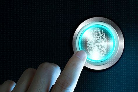Premium Photo Biometric And Security Concept Scanning Fingerprint From Finger
