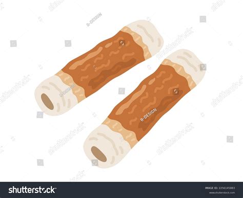 Illustration Raw Chikuwa Food Stock Vector Royalty Free 2256145883