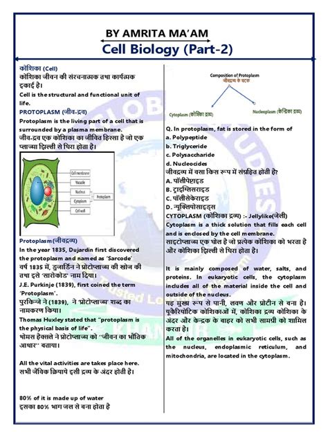 Cell Biology Part 2 Pdf