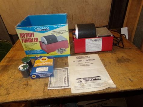 Chicago Electric Power Tools Rotary Rock Tumbler 3lb Capacity Item