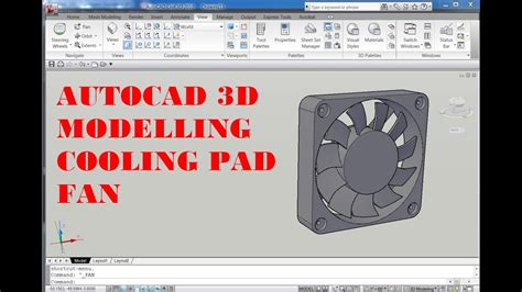 Autocad 3d How To Drawing 2 Inch Cooling Pad Fan Autocad Rvmags