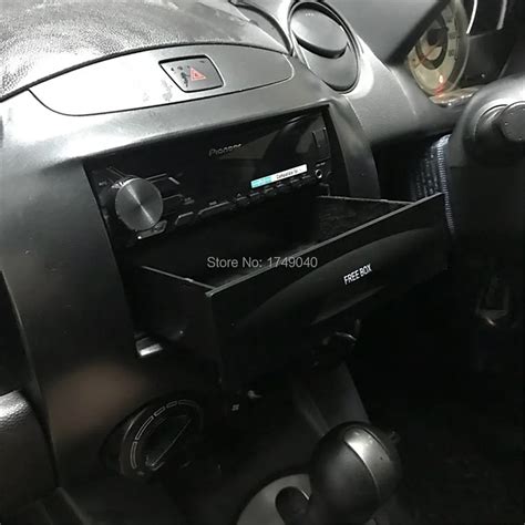 Universal Car Single Din Dash Radio Installation Pocket Kit Storage Box