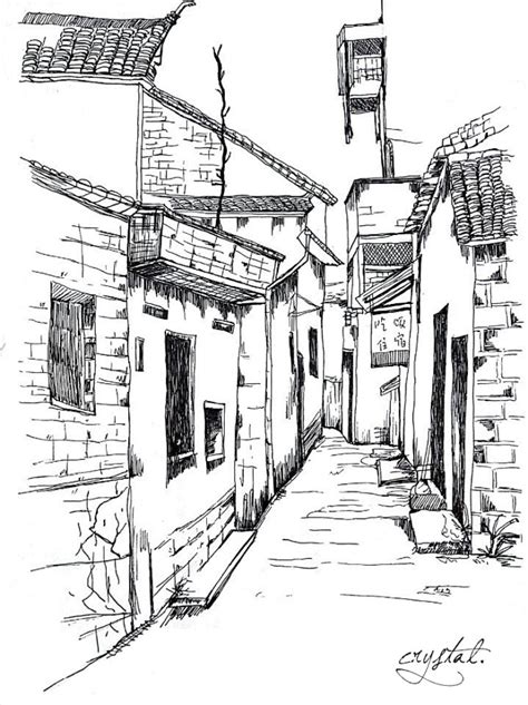 写生 速写1 安徽宏村