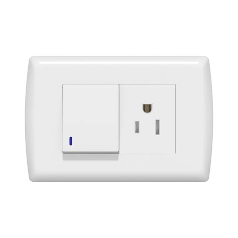 Módulo De Interruptor De Luz Individual Y Toma De Corriente Eeuu De