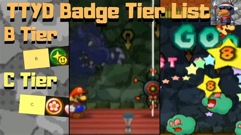 Miccat87s Ttyd Badge Tier List Part 3 C Tier And B Tier Youtube