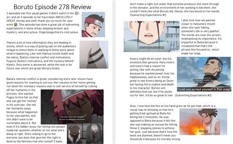 Boruto Review Boruto Episode 278 Review Fantastic Episode I Wrote