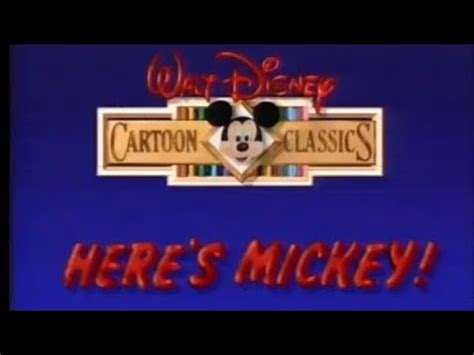 Walt Disney Cartoon Classics Intros 1987 1992 Youtube