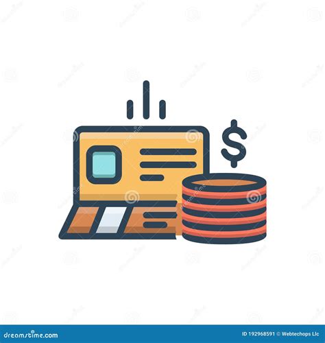 Illustration Of A Passbook And Cash Card That Opened The Entry Page
