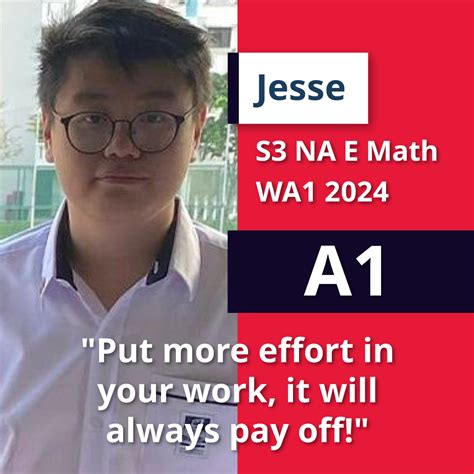 Success 025 Jesse S3 Na E Math Wa1 2024 Einstein Education Hub Pte Ltd