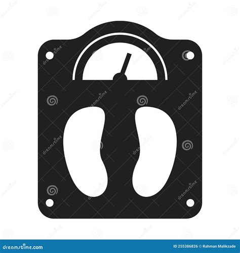 Diet Scale Line Icon Weigh Less Outline Illustration Vector