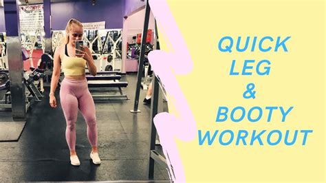 Build That Booty Quick Leg And Booty Workout Jillygracefitness Youtube