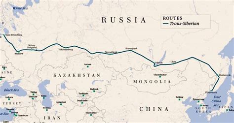 The Trans Siberian Route Trans Siberian Railway Map And Train Routes