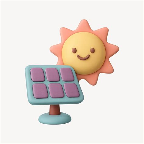 Cute Solar Energy Illustration Free Photo Illustration Rawpixel