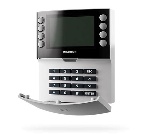 Wireless Four Segment Keypad With Display And Rfid Reader Jablotron