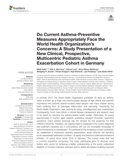 Pdf Do Current Asthma Preventive Measures Appropriately Face The