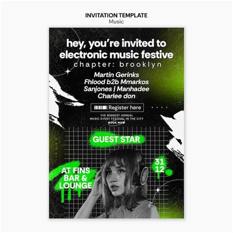 Free Psd Music Template Design