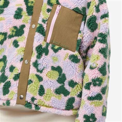 Sandy Liang Womens Tim Fleece In Terrazo Pink Sandy Liang