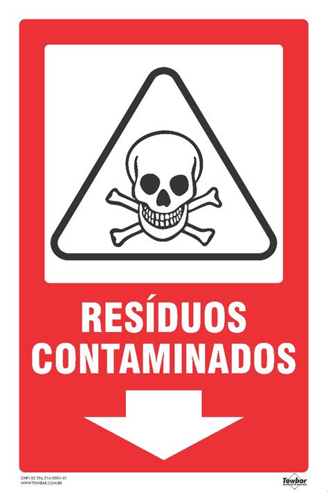 Coleta Seletiva Resíduos Contaminados Loja Towbar Sinalização De