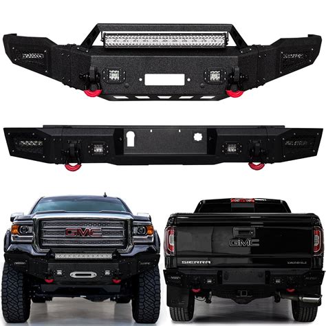 Vijay Front And Rear Bumpers For 2014 2015 Gmc Sierra 1500 Pickup With