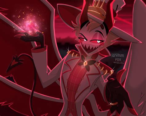 Hazbin Hotel Lucifer Morningstar The Flame Demon Form Art Print Etsy