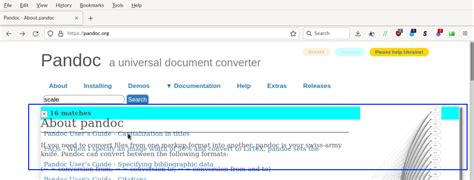 Search On Pandoc Org With Javascript Is Broken On Firefox Issue Jgm Pandoc Github