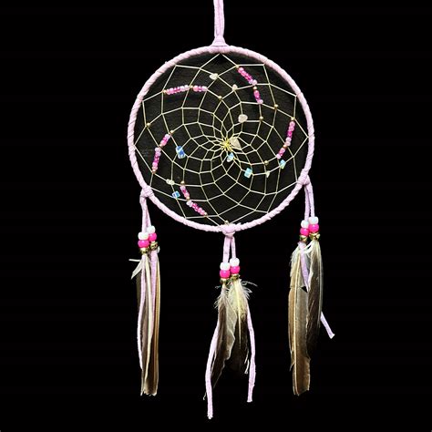 6 Pink Dream Catcher Canadian Indigenous Art Inc