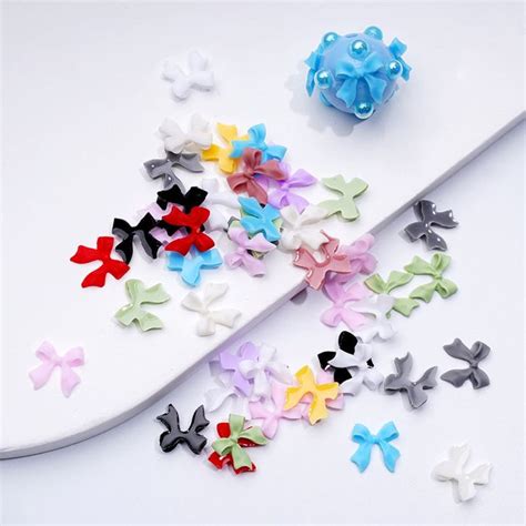 Diy Mini Cute Colorful Bows Bowtie For Beads Jewelry Accessories Rand