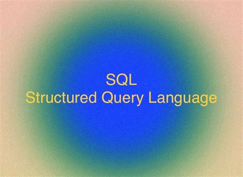 Sql Brief Intro What Is Data By The Living Dead Medium