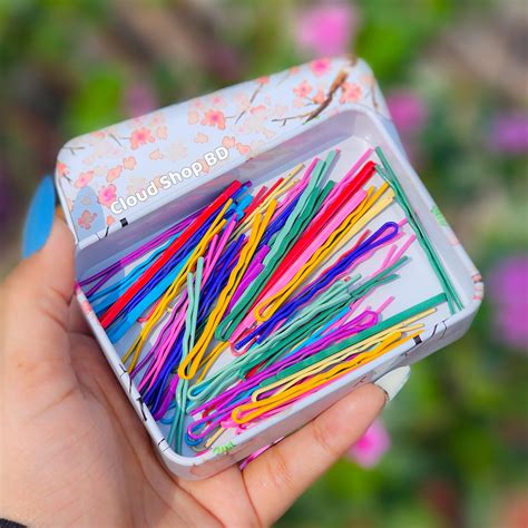 Premium Quality Flat Bobby Pins Colorful Cloud Shop Bd